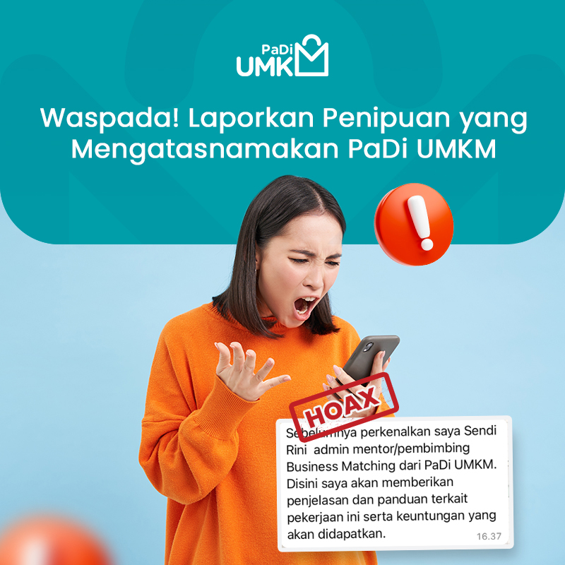 Waspada! Laporkan Penipuan yang Mengatasnamakan PaDi UMKM