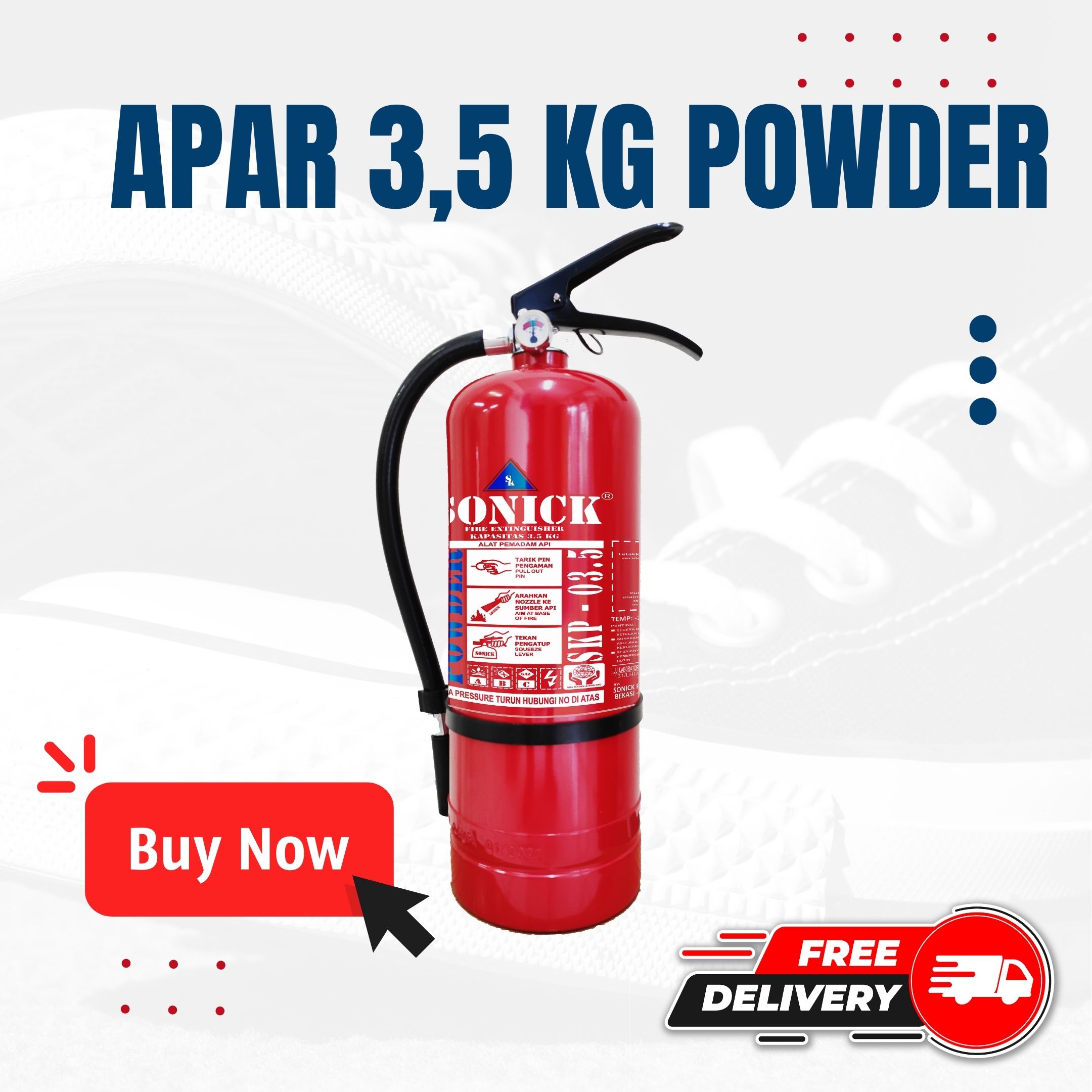 Jual Tabung APAR 3,5 Kg Powder Alat Pemadam Api | PaDi UMKM