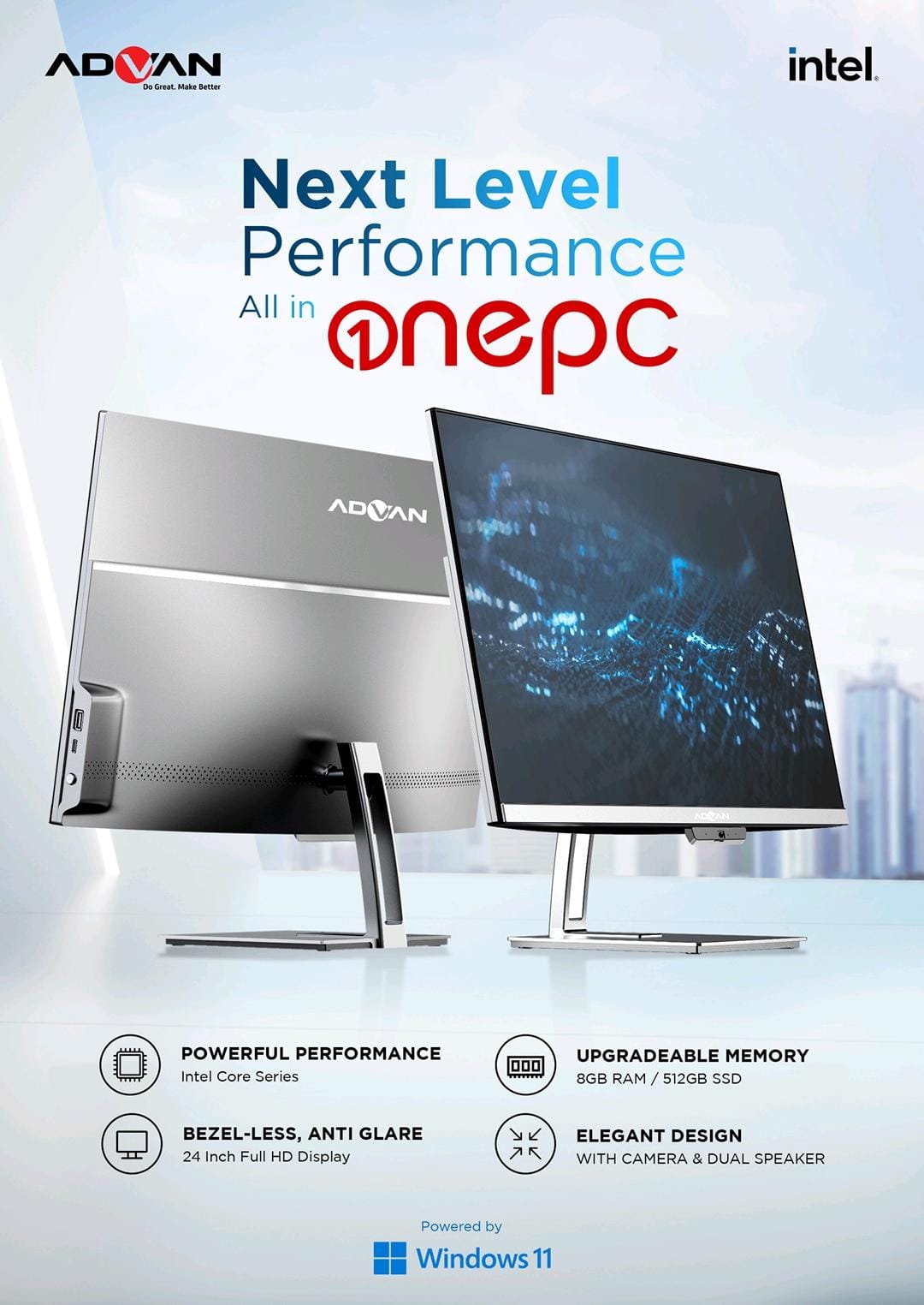 Jual PC AIO Advan One PC - i5 1035G7 | PaDi UMKM