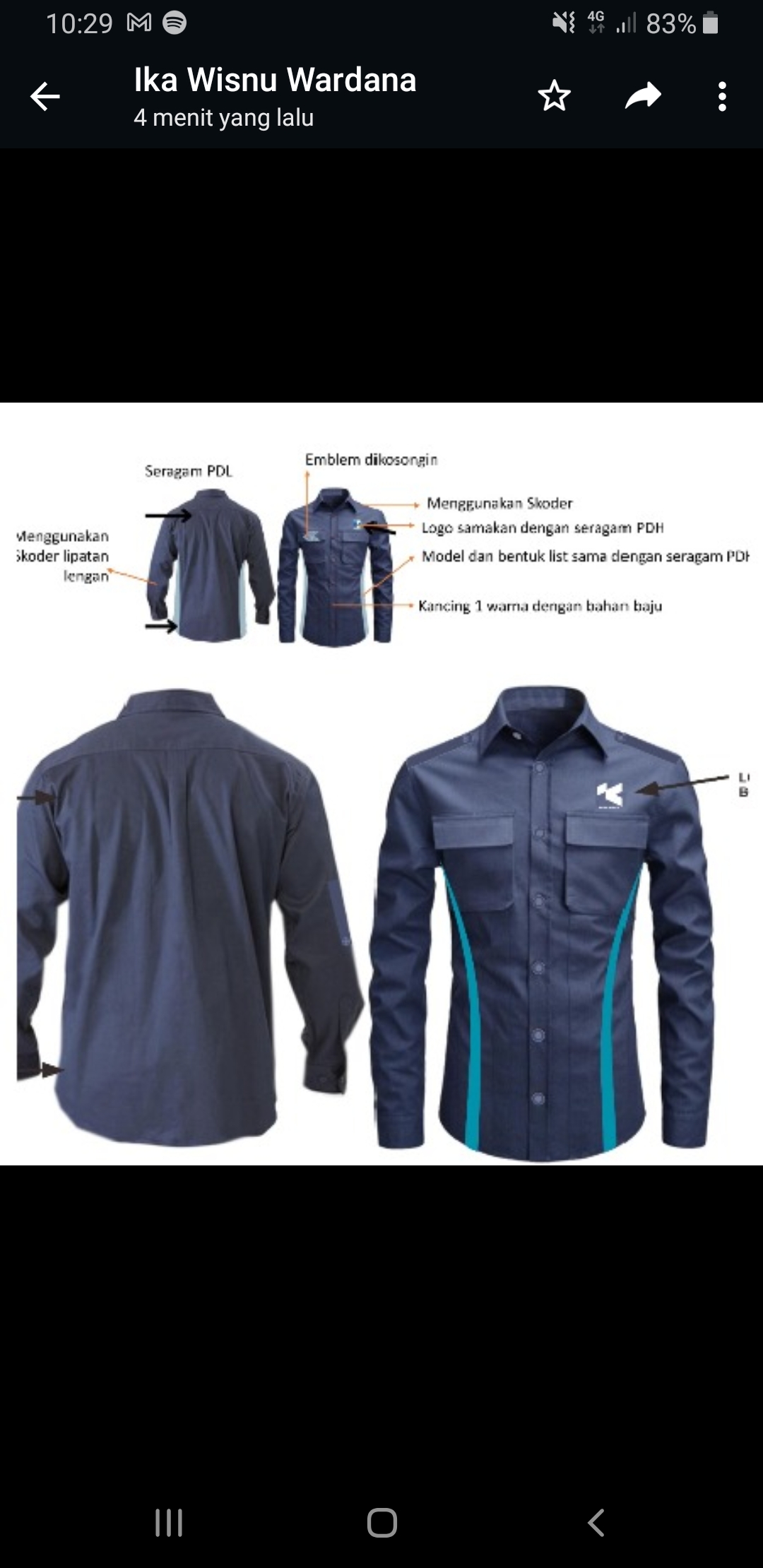 Jual Seragam PDH ukuran : D.M.L.X.XXL.XXXL. | PaDi UMKM