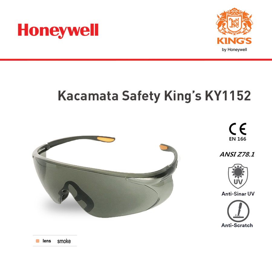 Jual Safety Glasses KING'S KY 1152 Smoke / Kacamata KING'S KY 1152 ...