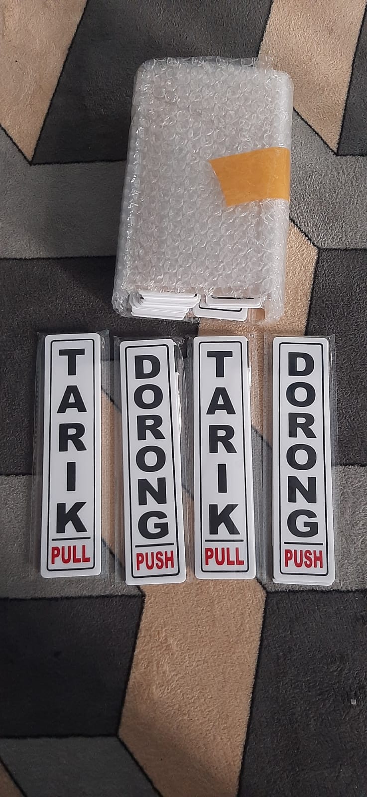 Jual Sign "Tarik dan Dorong" Akrilik | PaDi UMKM