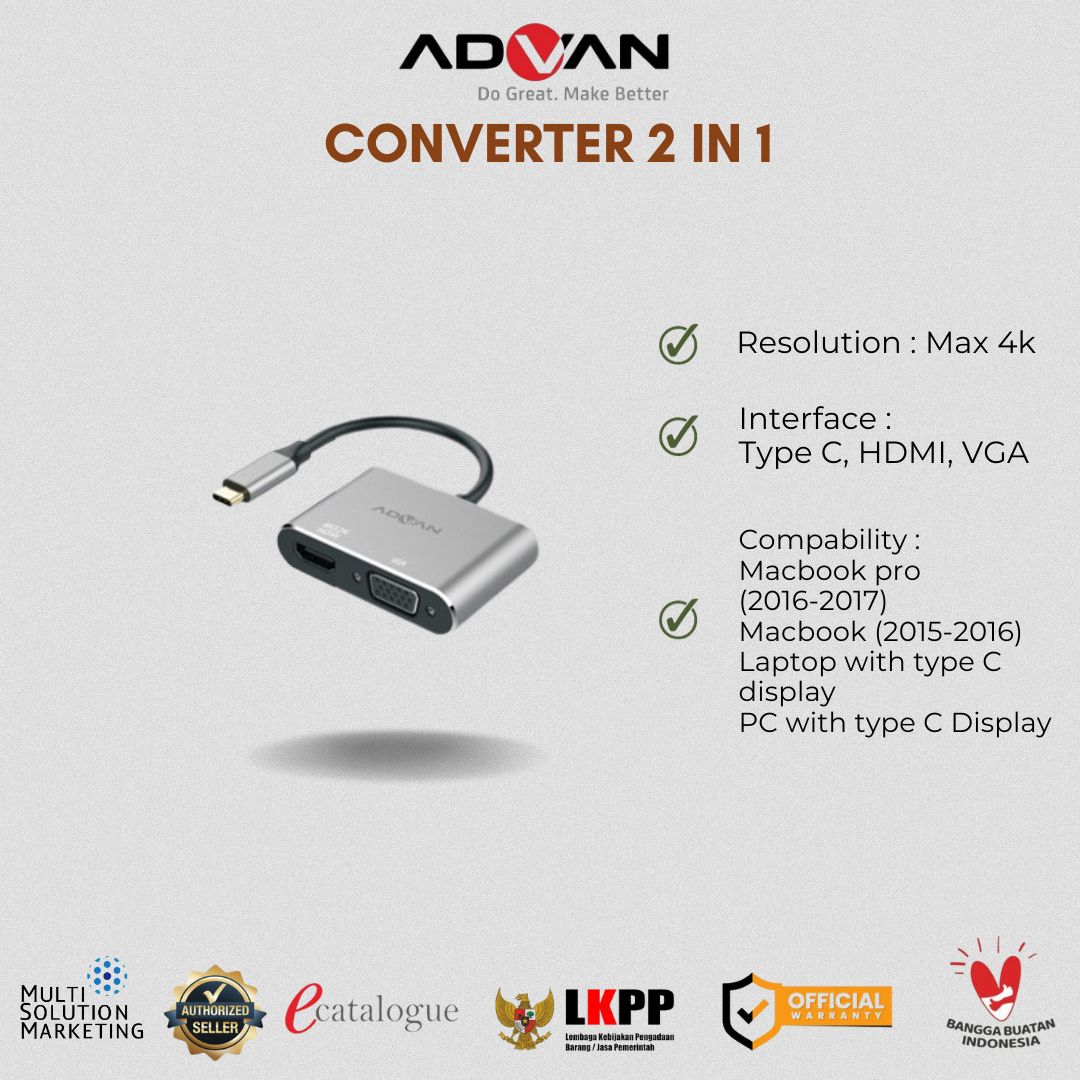 Jual Advan CONVERTER 2 IN 1 | PaDi UMKM