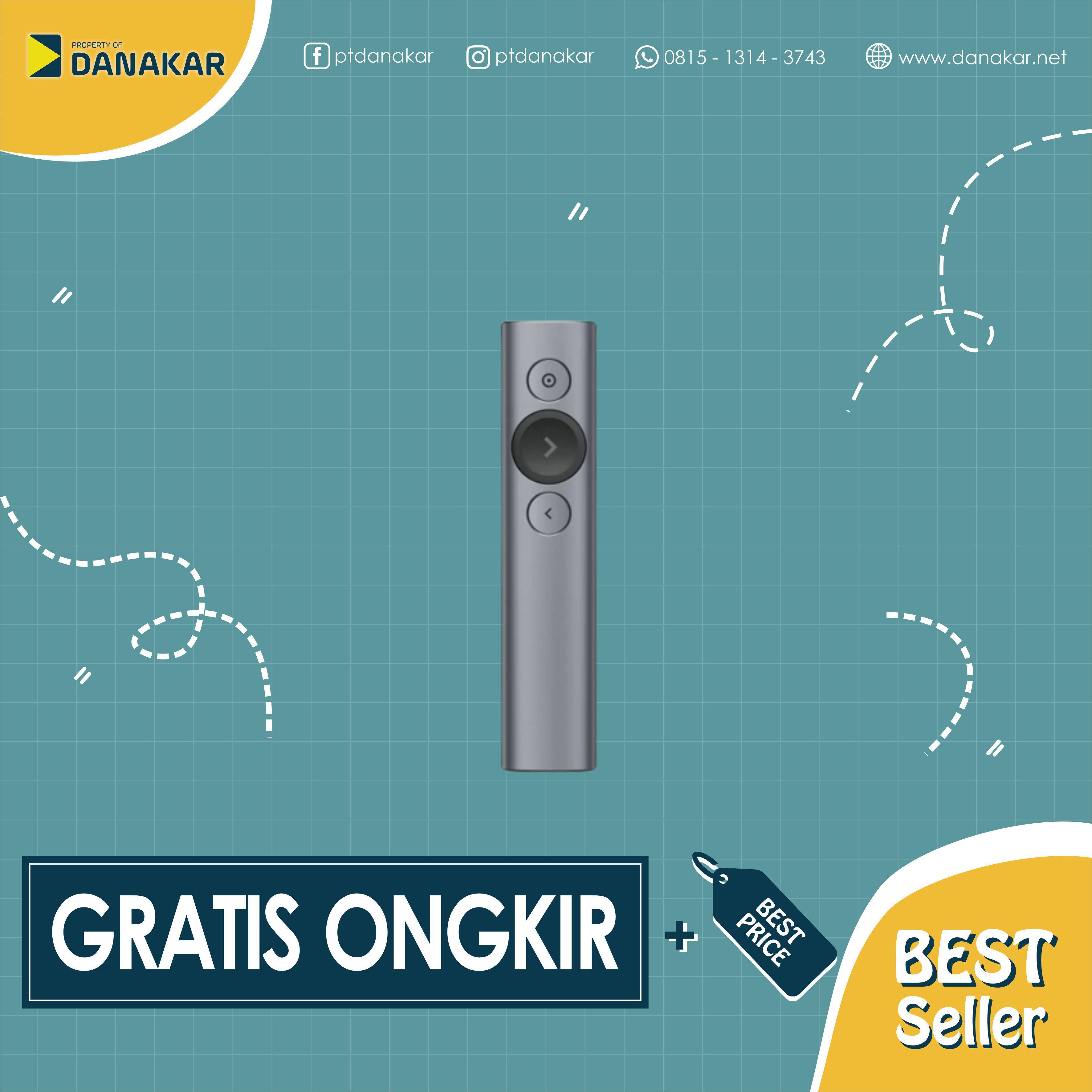 Jual Logitech Spotlight Pointer Wireless Bluetooth - Slate | PaDi UMKM