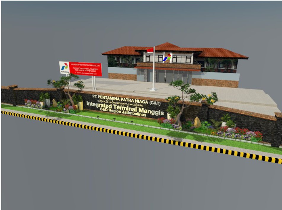 Jual Renovasi Pagar Depan Kantor Integrated Terminal Manggis | PaDi UMKM