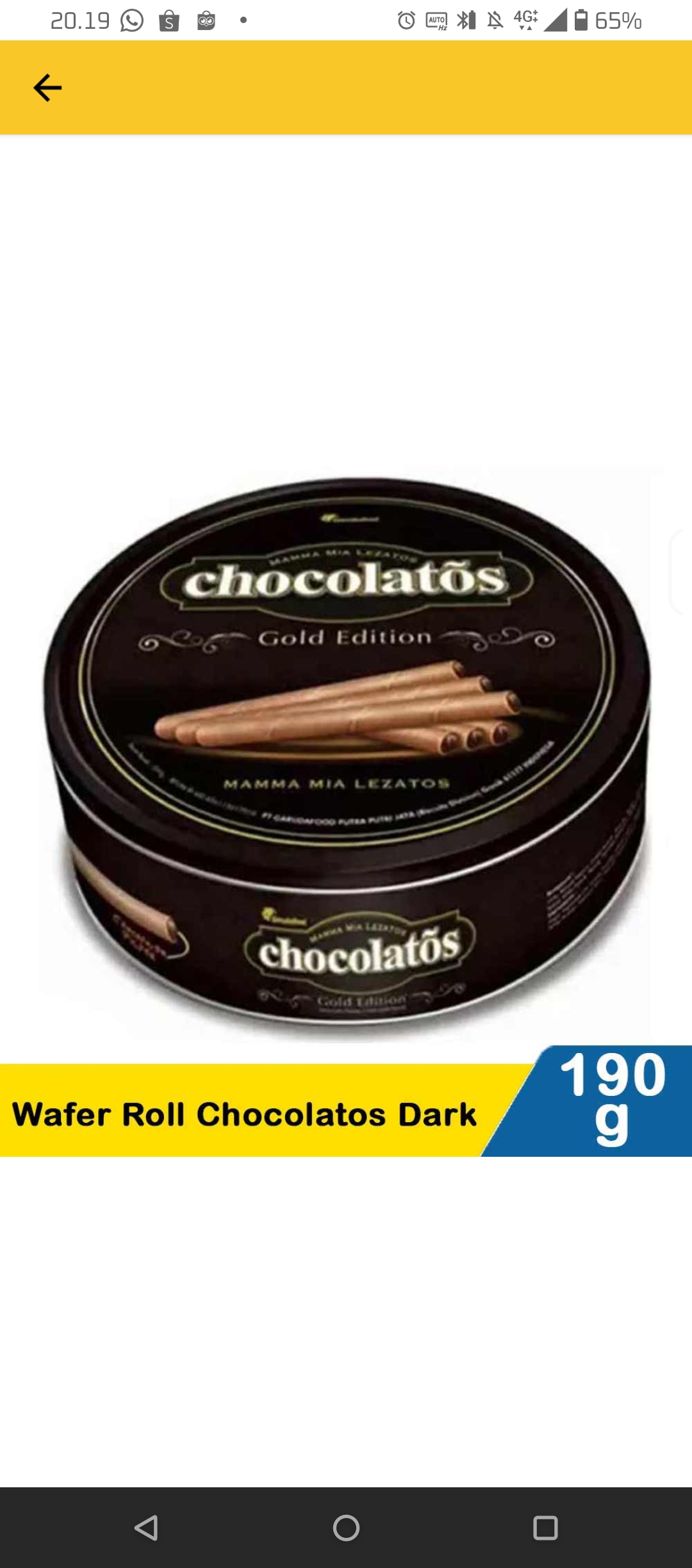Jual Gery wafer chocolatos 190g | PaDi UMKM