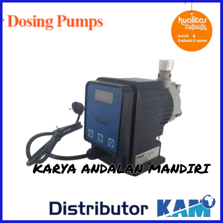 Jual Dosing pump 9 LPH Pompa Dosing 9 Liter/jam Createc E0309 3bar 9L/jam | PaDi UMKM
