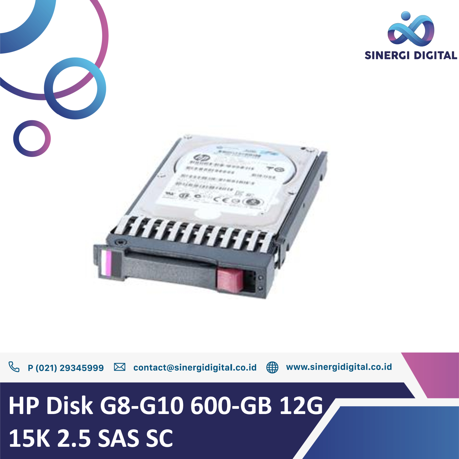 Jual HP Disk G8-G10 600-GB 12G 15K 2.5 SAS SC | PaDi UMKM