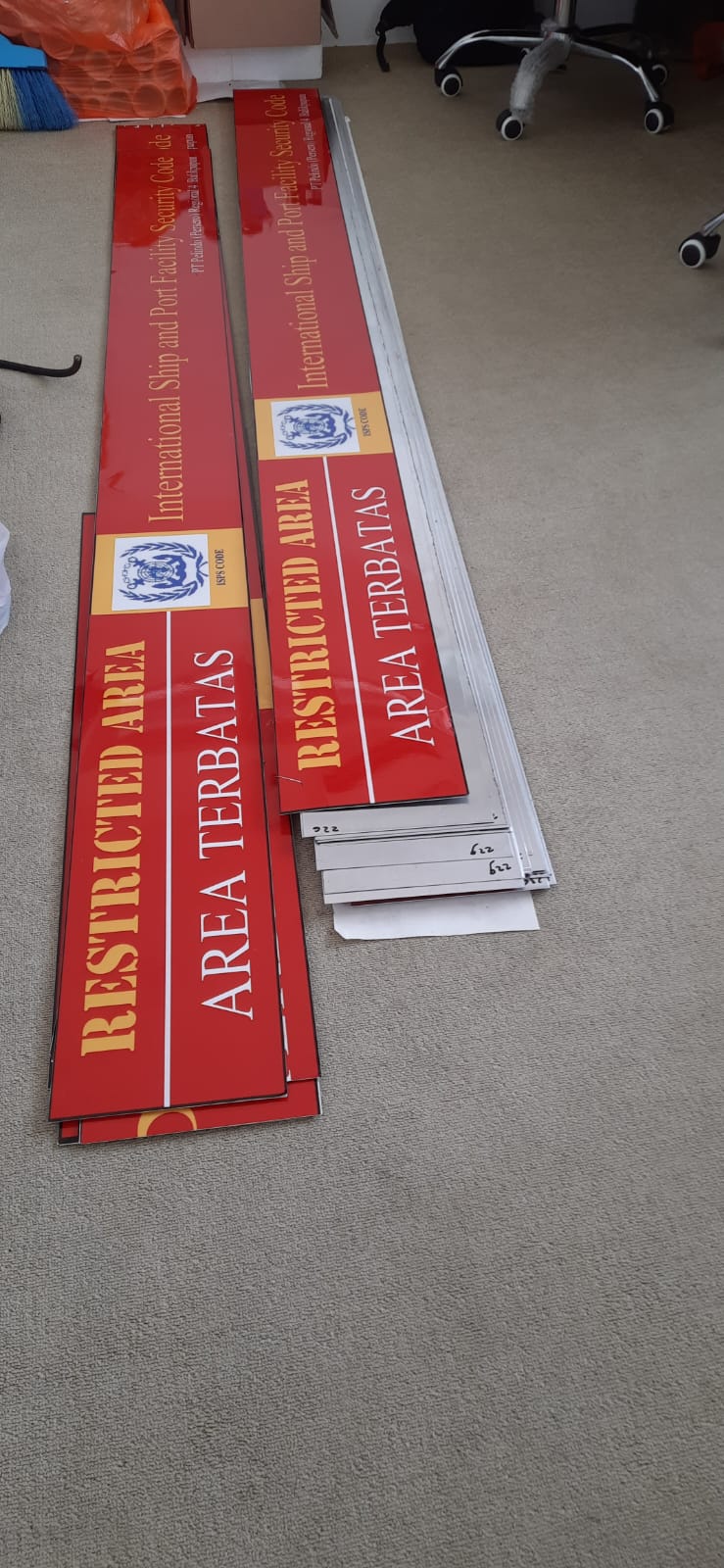 Jual Plat Sticker Restricted Area | PaDi UMKM