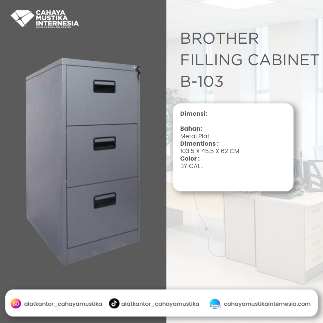 Jual JUAL BROTHER FILLING CABINET 3 LACI B-103 DI JAKARTA | PaDi UMKM