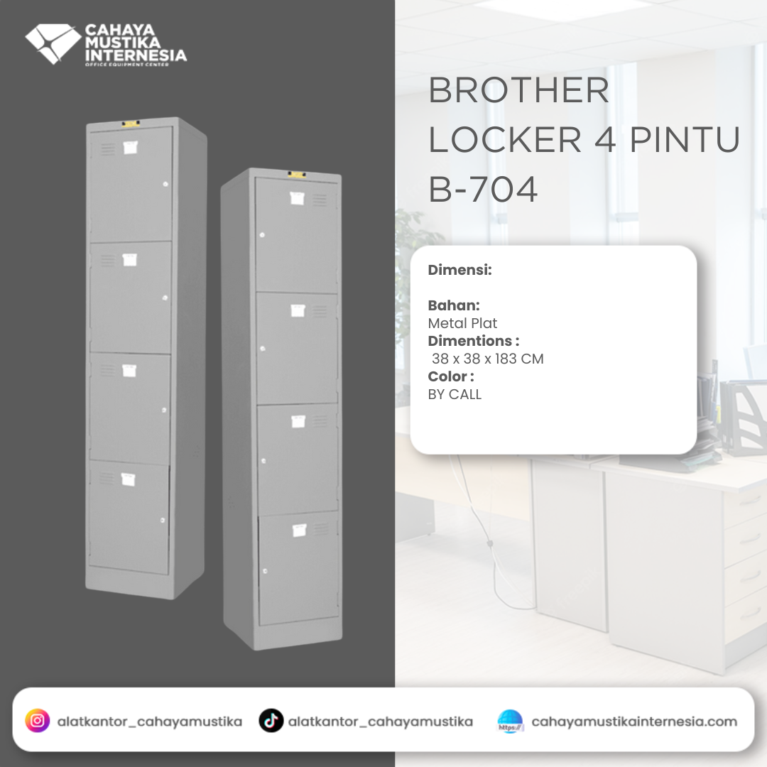 Jual JUAL BROTHER LOCKER 4 PINTU B-704 DI JAKARTA | PaDi UMKM