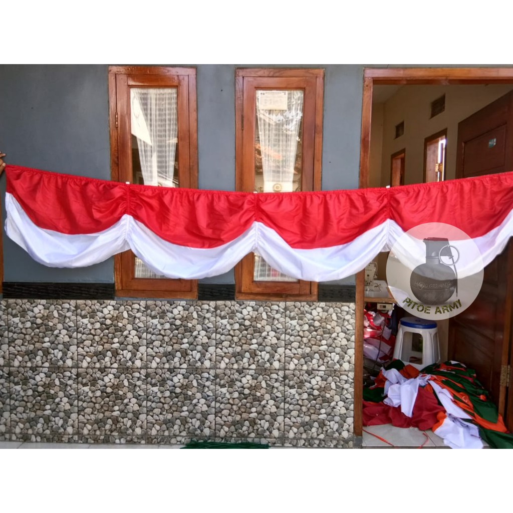 Jual Bendera Merah Putih Rumbai Uk. 1 x 1,1 M | PaDi UMKM