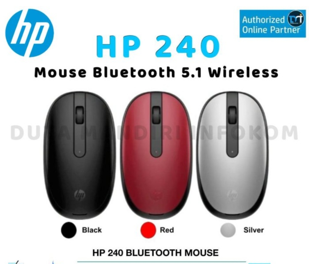 Jual Mouse HP BT 240 (Black,Rad,Silver) | PaDi UMKM