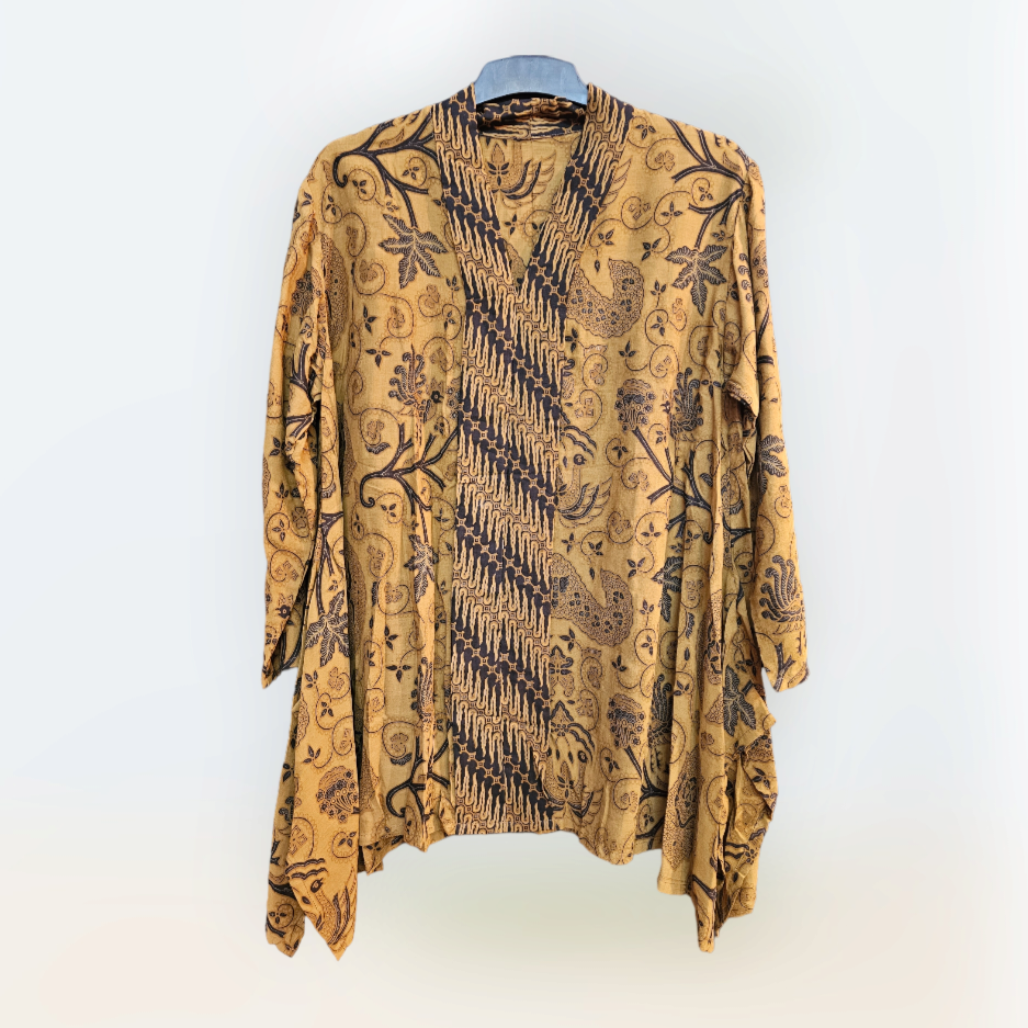 Jual Blus Batik Sogan model Kartini | PaDi UMKM