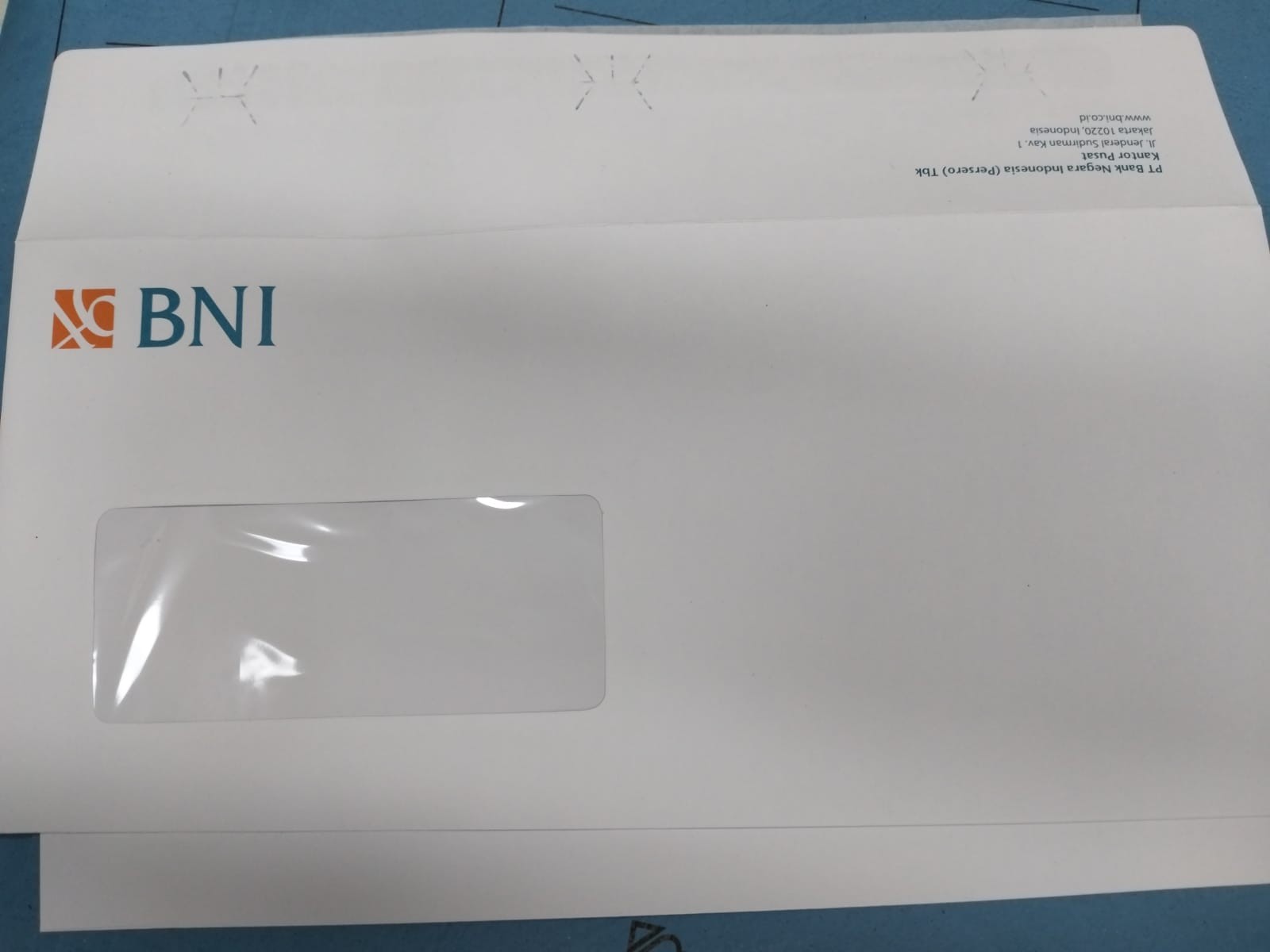 Jual AMPLOP PUTIH STANDAR (KACA) CETAK BNI | PaDi UMKM