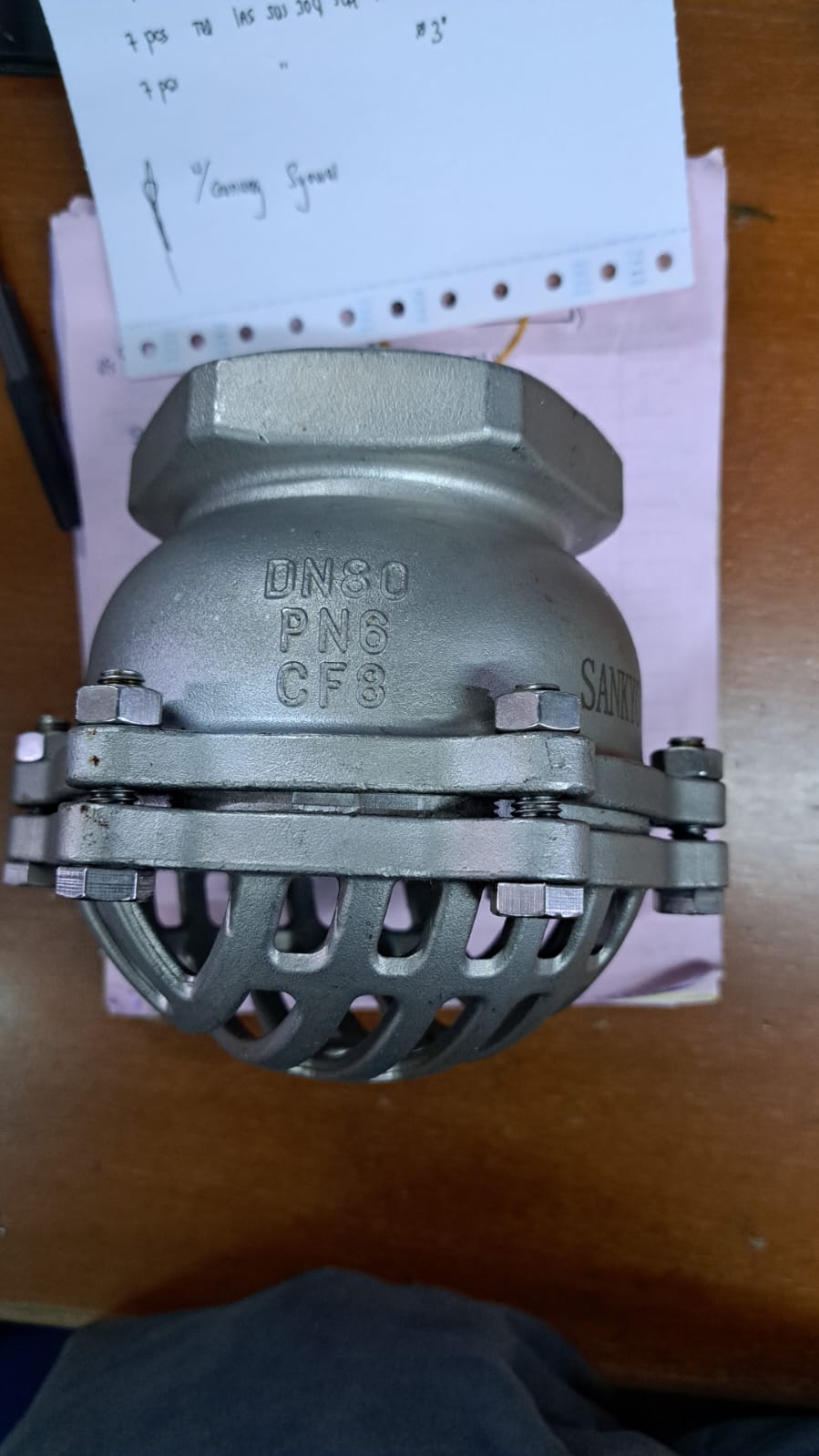 Jual Foot Valve 3 inch SANKYO - Stainless Koneksi Drat | PaDi UMKM