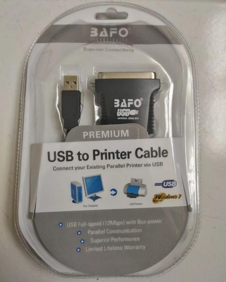 Jual Kabel USB to printer bafo original panjang 1,5M | PaDi UMKM
