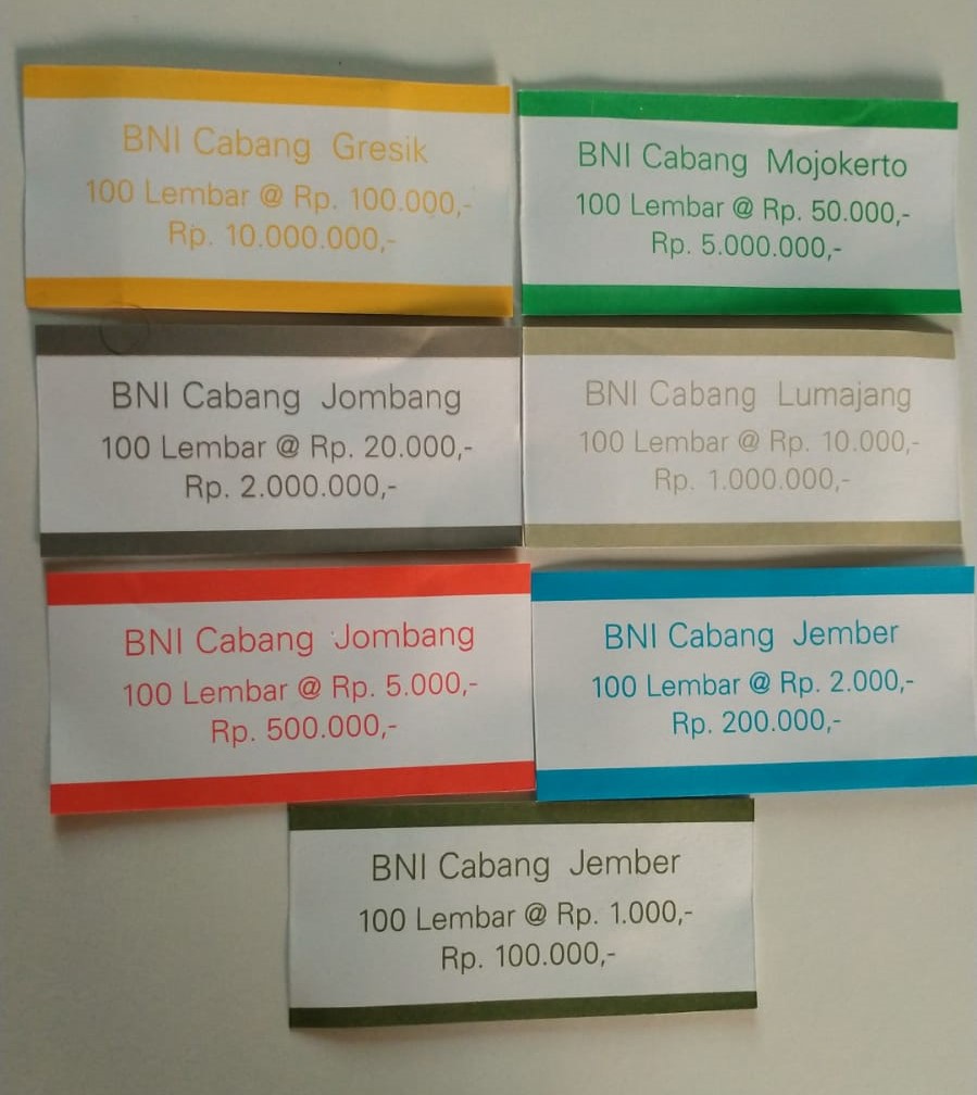 Jual BNI JOMBANG : Ban uang 50.000 (10 rim) ban uang 100.000 = (10 rim ...