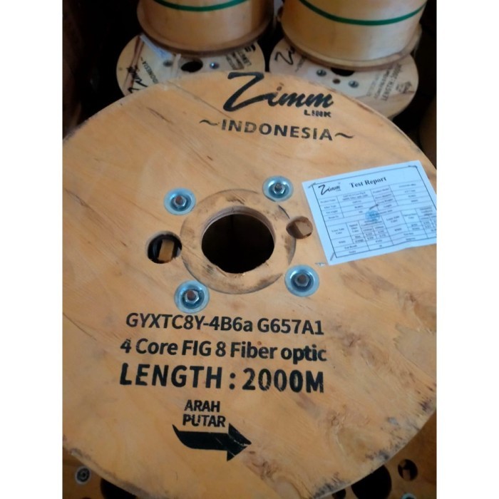 Jual Kabel Fo 4 Core Fig 8 2Km 2000M Fiber Optik Outdoor | PaDi UMKM