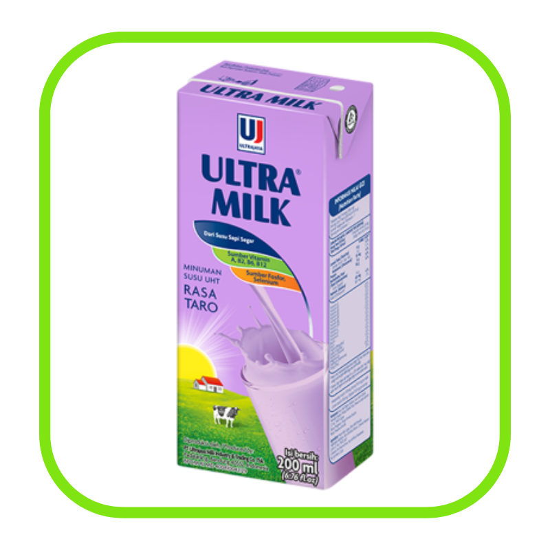 Jual ULTRA MILK Susu UHT Taro 200 ml | PaDi UMKM