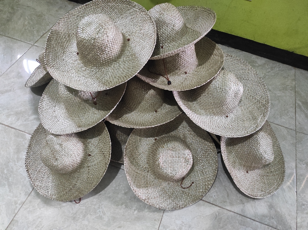 Jual Topi anyaman pandan natural cowboy | PaDi UMKM