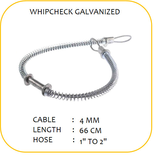Jual Whipcheck galvanized (Cable : 6MM, Length : 40 CM, Hose : 3" to 4 ...