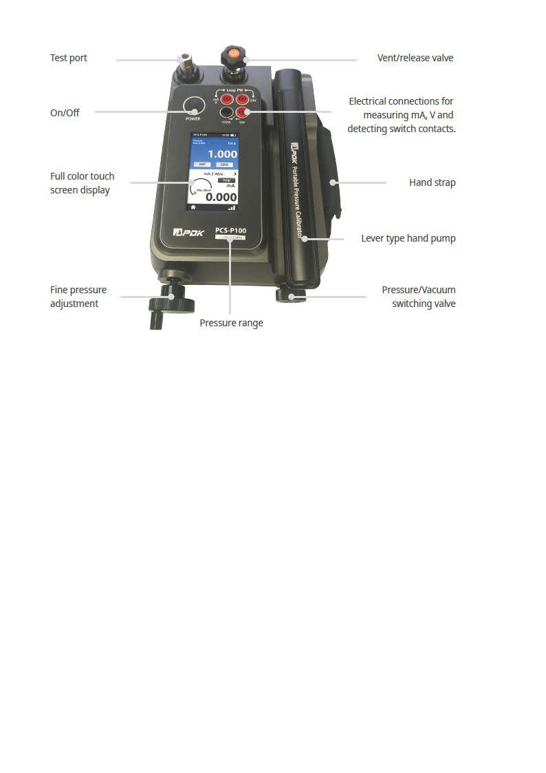 Jual PDK Portable Pneumatic Pressure Calibrator Model: PCS-P100 | PaDi UMKM