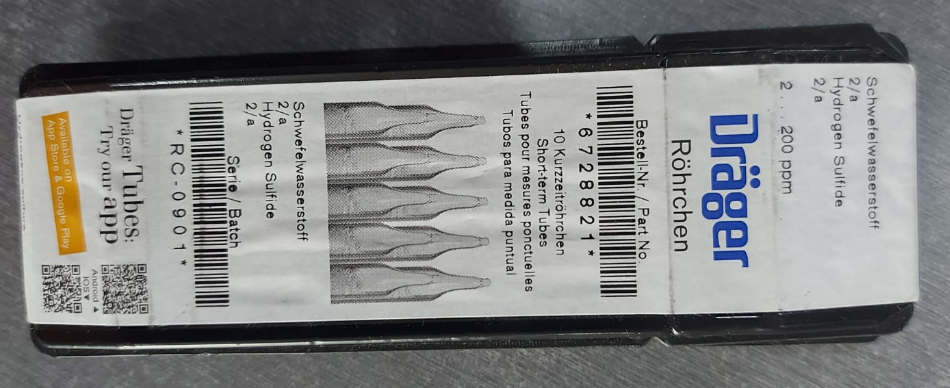 Jual Draeger Tube For Hydrogen Sulphide 2/a Measuring Range 20 to 200 ...