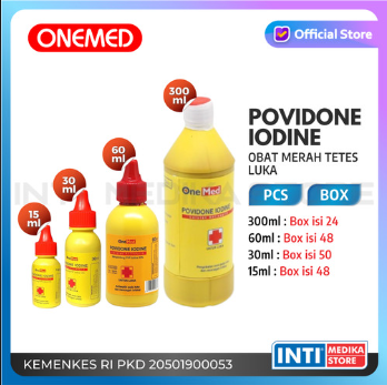 Jual Povidone Iodine; Kapasitas 60 ml; Merek One Med | PaDi UMKM