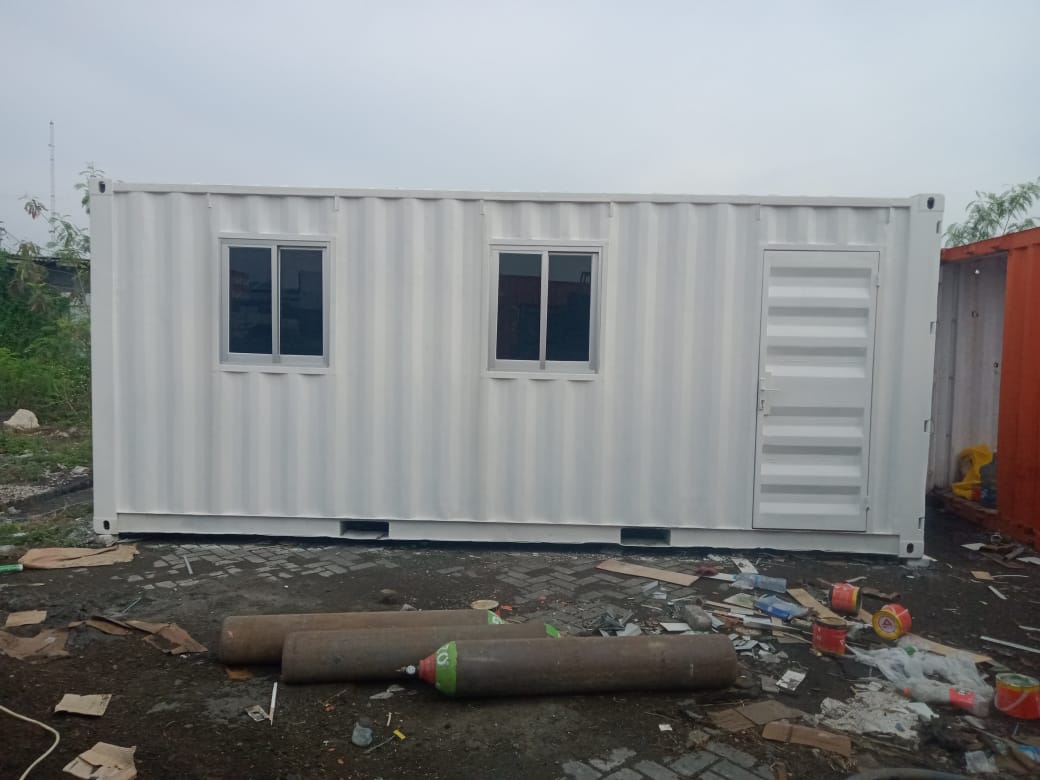Jual Container Office 20 Feet include AC Split 2 PK (Lebar 2,4m x 6m ...