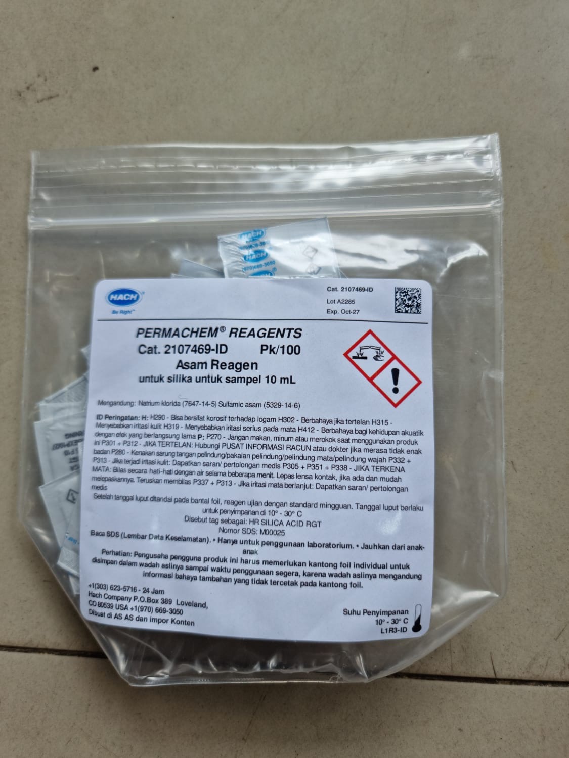 Jual Acid Reagent (Hach) Cat 2107469 | PaDi UMKM