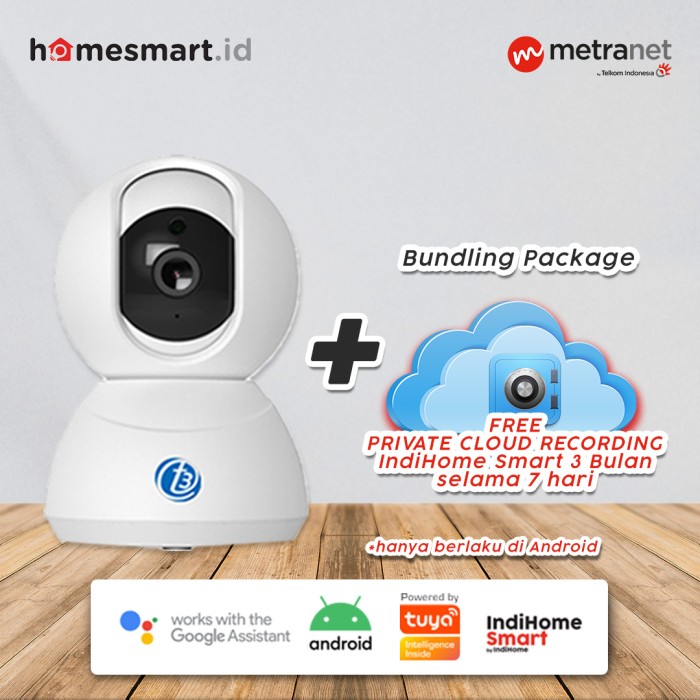 Jual T3 Smart PTZ IP Camera Indoor Wifi 3M Free Cloud 7 Hari Selama 3 ...