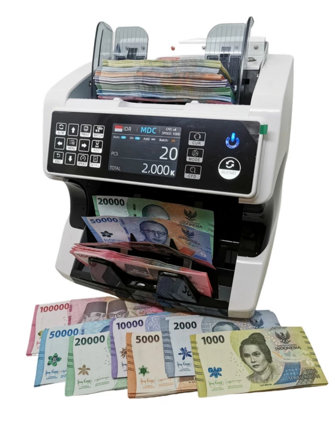 Jual Mesin Hitung & Deteksi Uang Kertas Rupiah CashTek ST-8192 - IDR ...