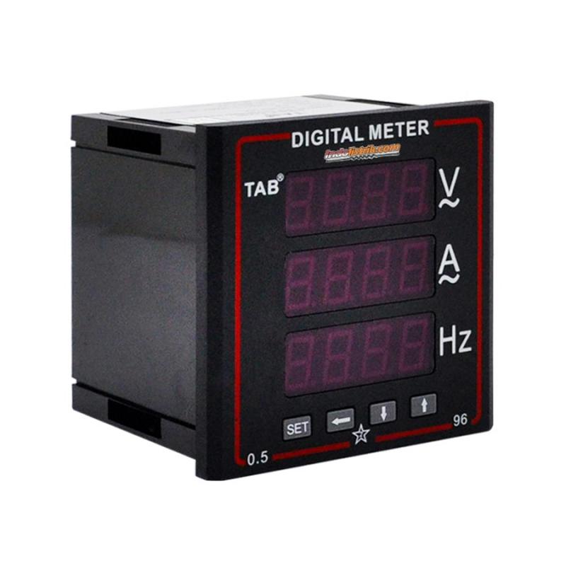 Jual Multi Meter Digital 1 Phase 96 x 96 Combo Volt, Ampere, HZ Meter ...
