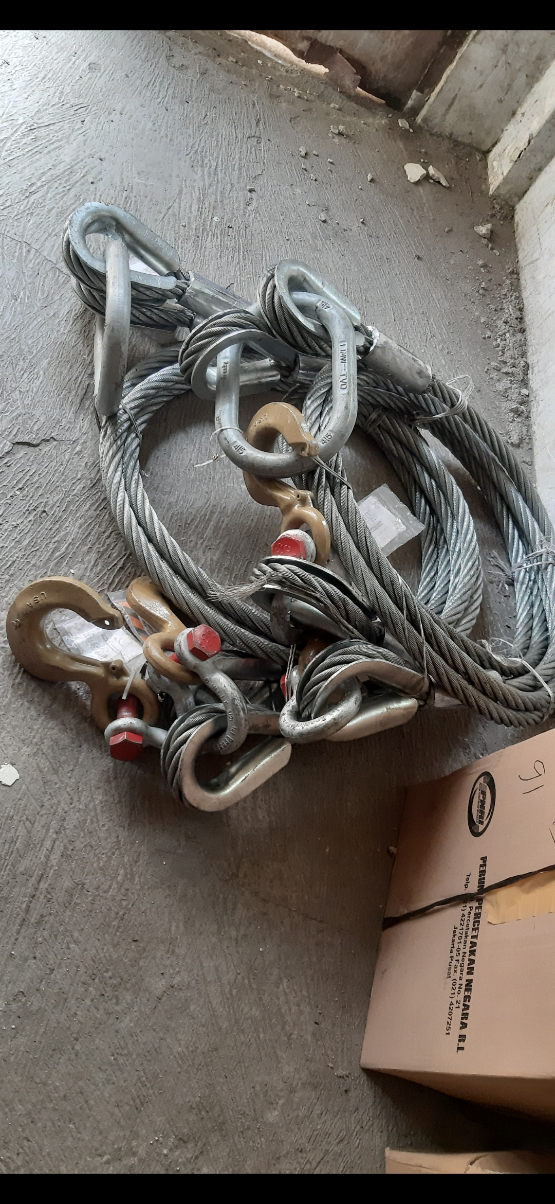 Jual Sling Muat Container ( Wire Rope 28mm, P=6 Meter) | PaDi UMKM