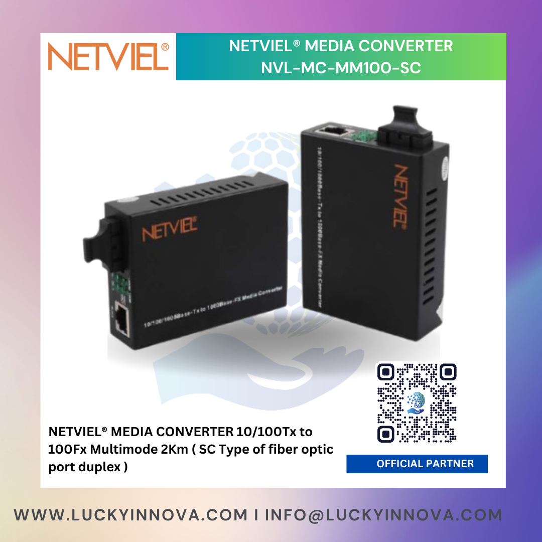 Jual NETVIEL® MEDIA CONVERTER NVL-MC-MM100-SC | PaDi UMKM