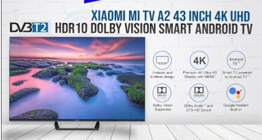 Jual Xiaomi Mi TV A2 43 Inch 4K UHD HDR10 Dolby Vision Smart Android TV ...