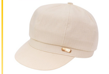 Jual KKV Topi Baker Boy Gaya Klasik Putih Dylee&Lylee | PaDi UMKM