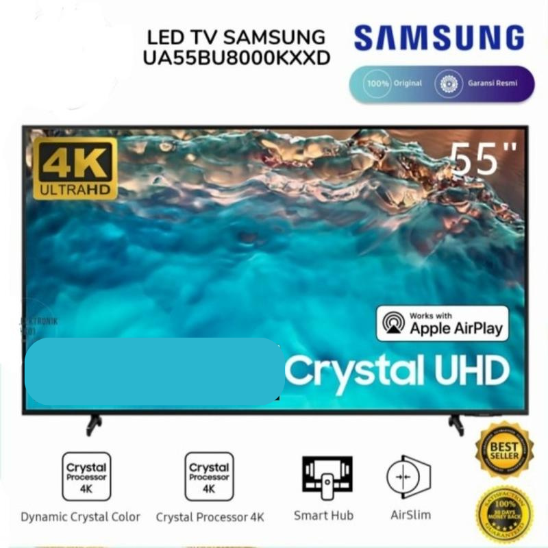 Jual LED TV SAMSUNG 55BU8000 CRYSTAL SMART TV UHD 4K UA55BU8000KXXD | PaDi UMKM