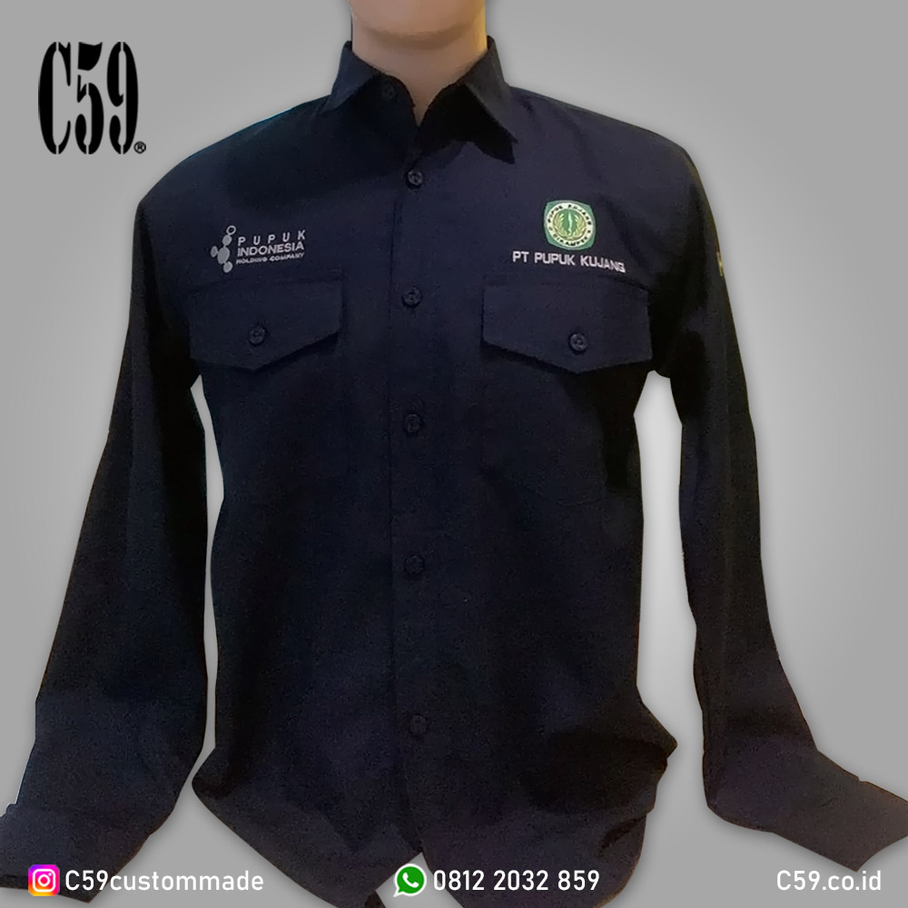 Jual Kemeja seragam Pupuk Kujang. Bahan Taipan Tropical | PaDi UMKM