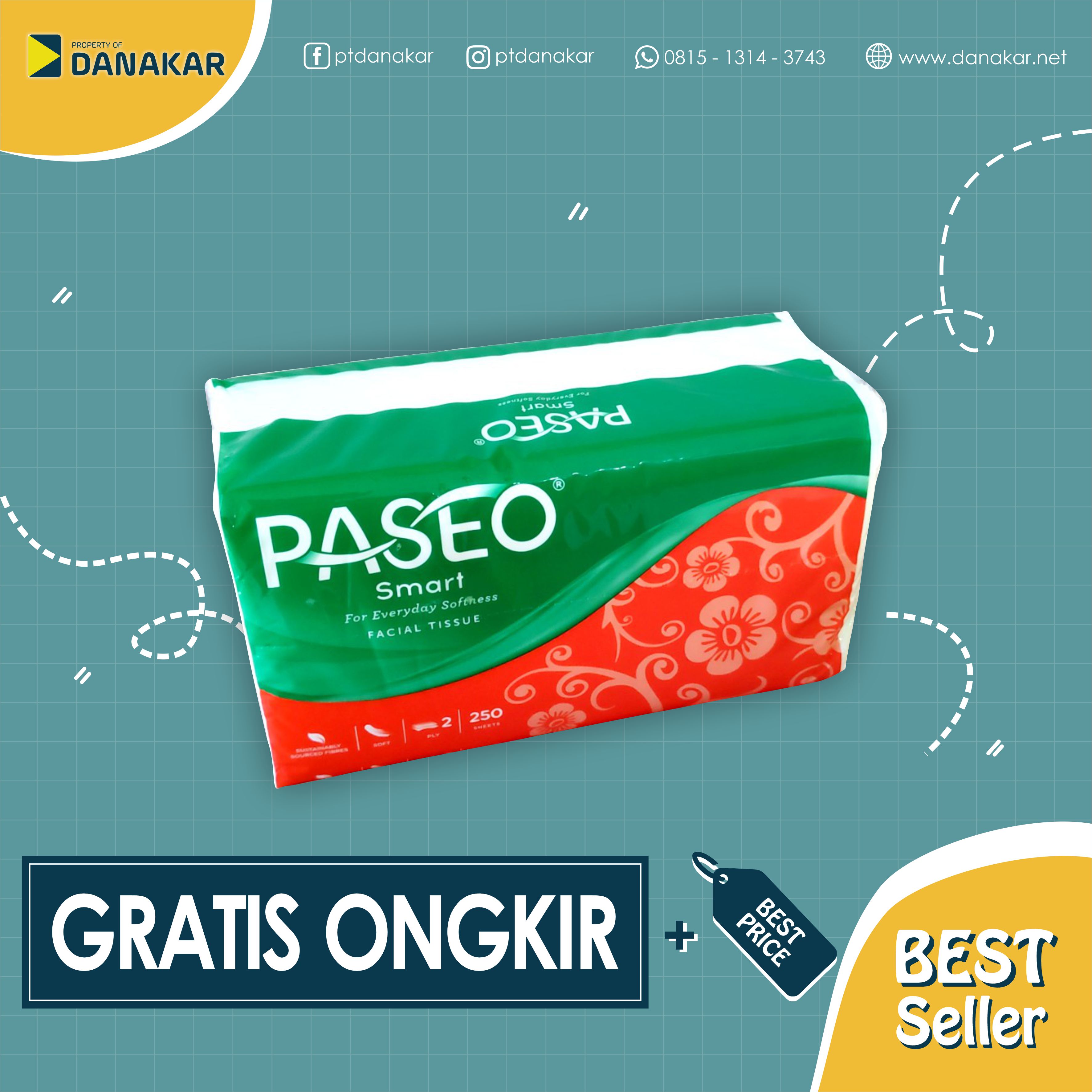 Jual Tissu Paseo Tissue Soft P.Smart Dus | PaDi UMKM