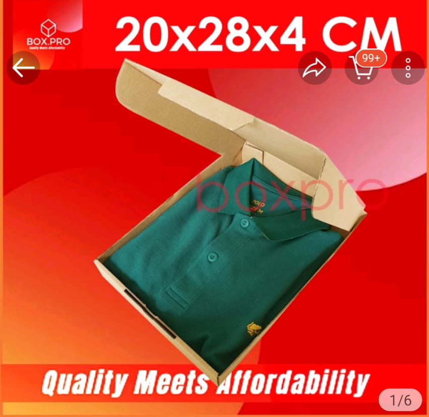 Jual Box Packaging Kaos | PaDi UMKM