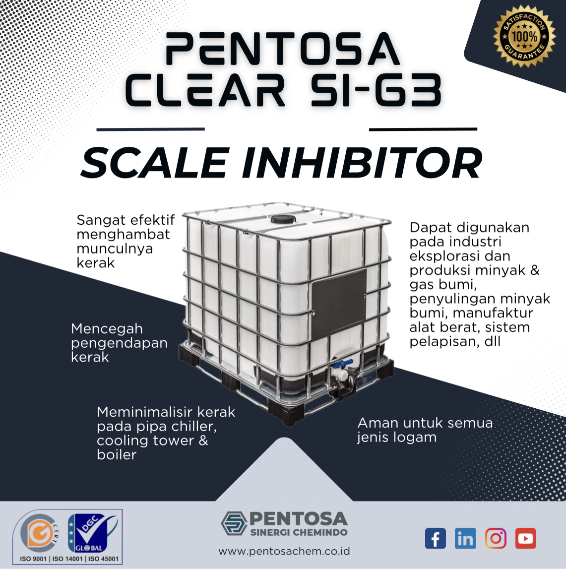 Jual Scale Inhibitor Pembersih Pencegah Kerak Pipa Industri Chiller ...