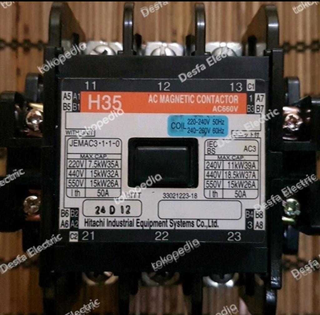 Jual Magnetic Contactor H-35 Hitachi | PaDi UMKM