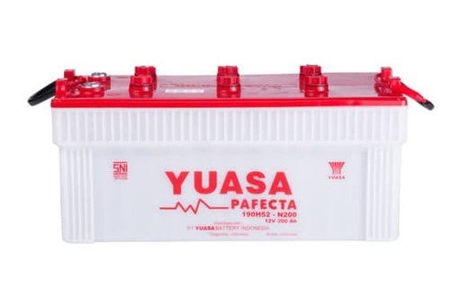 Jual ACCU YUASA 200AH BATERAI BASAH N200/190H52 12V UNTUK KAPAL TRUCK GENSET | PaDi UMKM