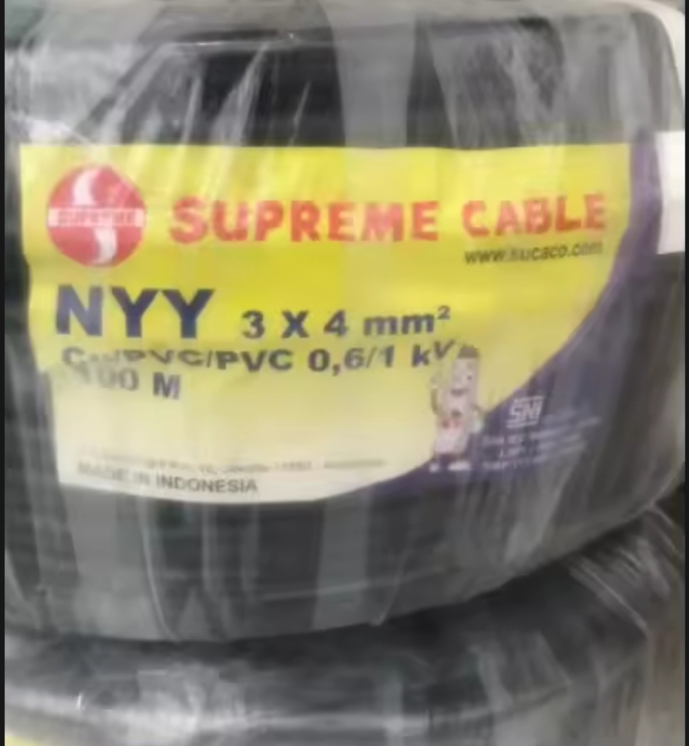 Jual Cable NYY 3 x 4 mm suprame | PaDi UMKM