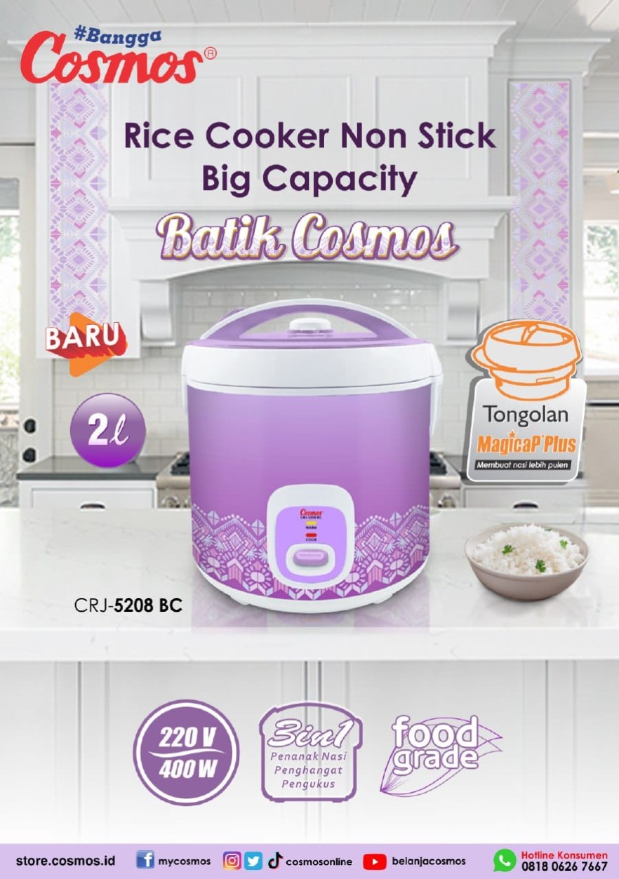 Jual Rice Cooker Cosmos 5208 BC | PaDi UMKM