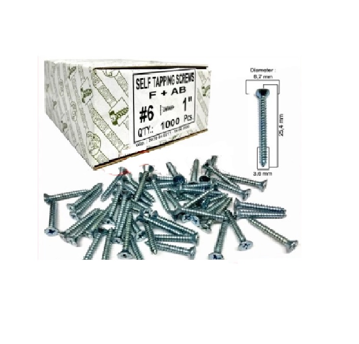 Jual MOON LION FH 6 x 1 SEKRUP BAUT TAPPING SKRUP KAYU 1 PAK 1.000 PCS ...