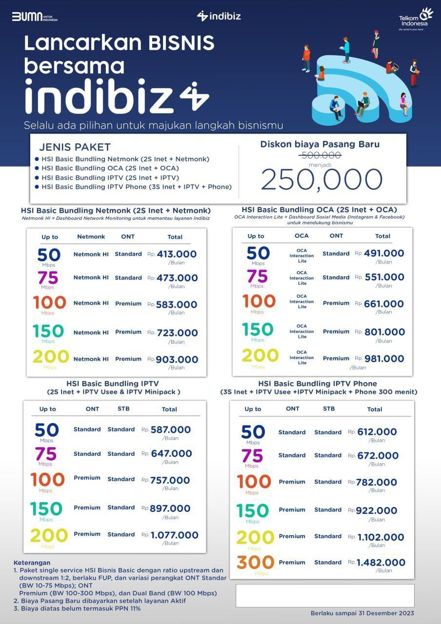 Jual BROSUR INDIBIZ | PaDi UMKM