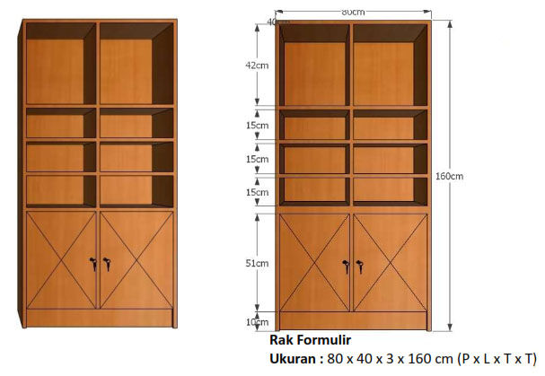 Jual Rak Formulir Terbuka | PaDi UMKM